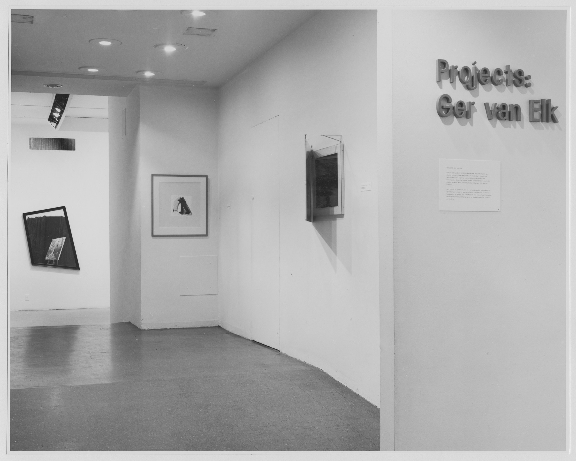 Installation view of the exhibition "Projects: Ger Van Elk." | MoMA