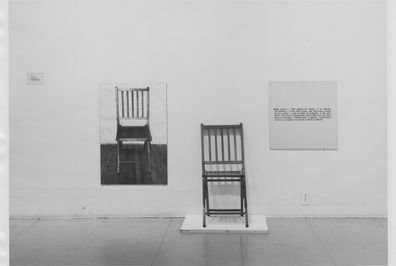 Joseph Kosuth. One and Three Chairs. 1965 | MoMA