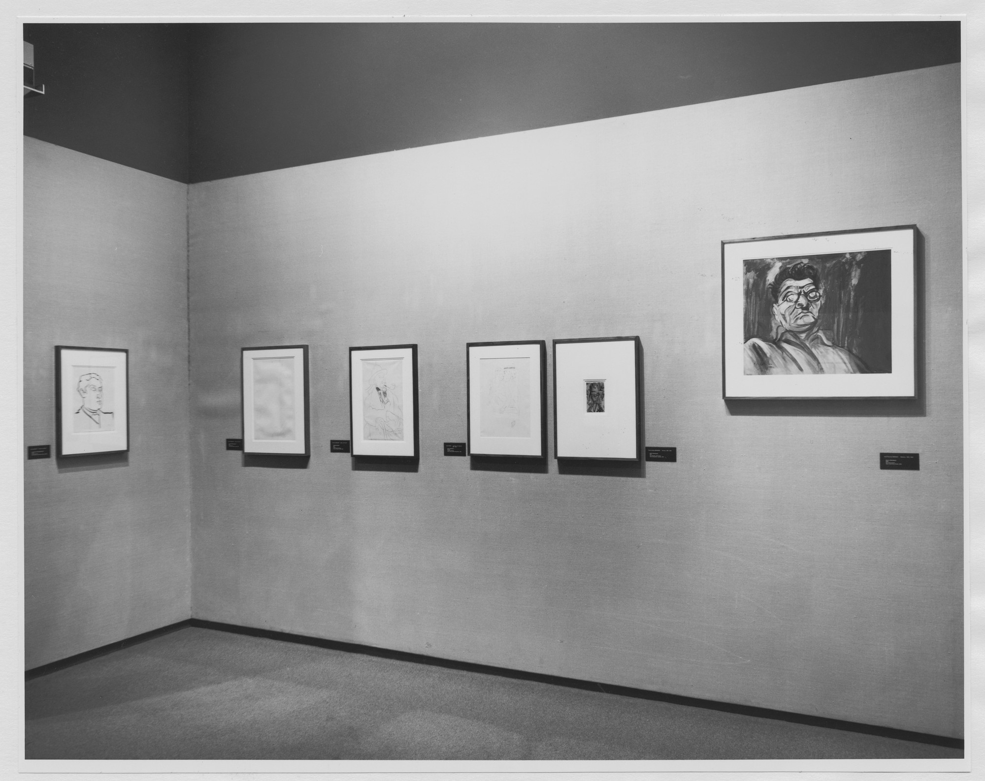 Installation view of the exhibition "Artists and Writers" | MoMA