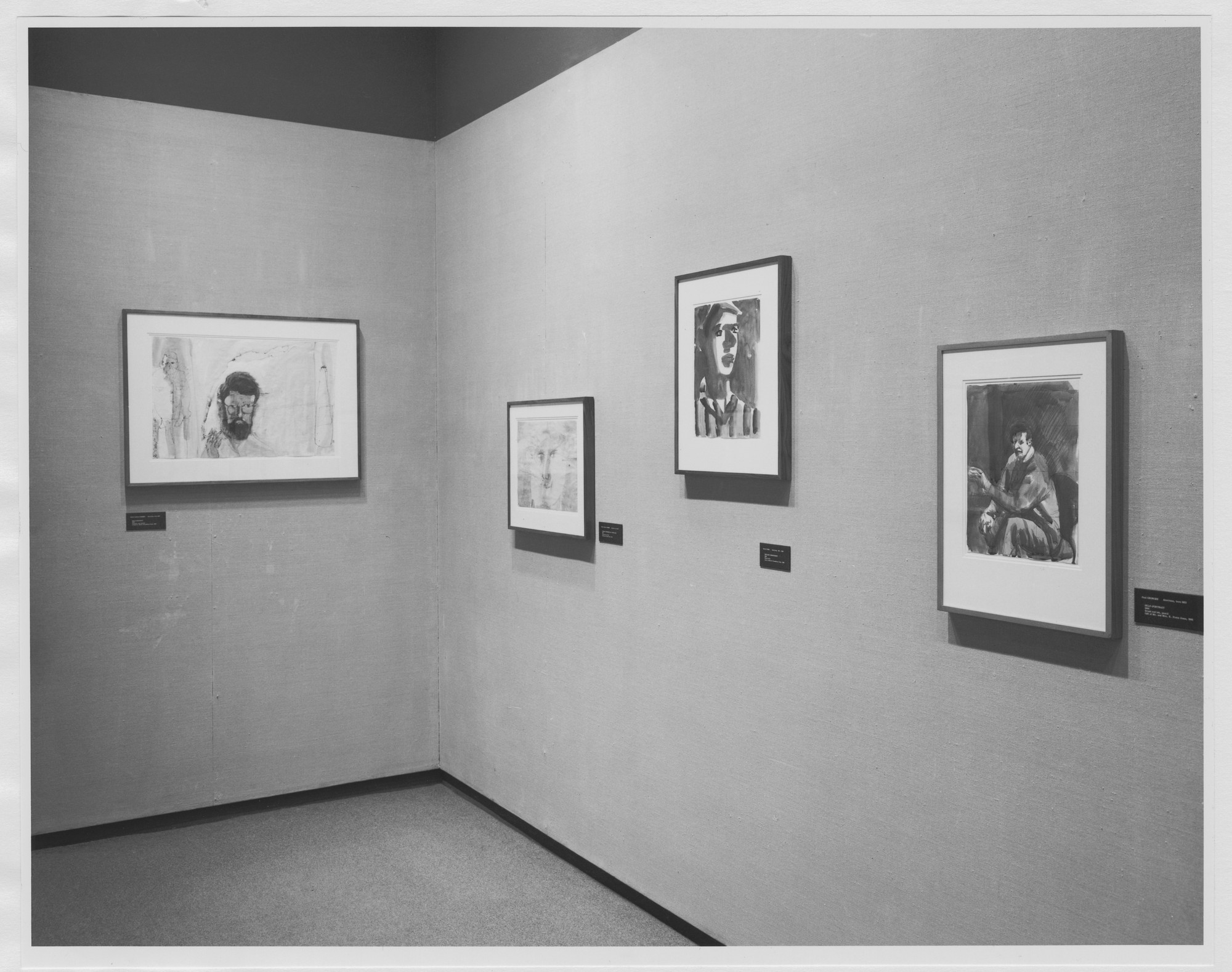 Installation view of the exhibition "Artists and Writers" | MoMA