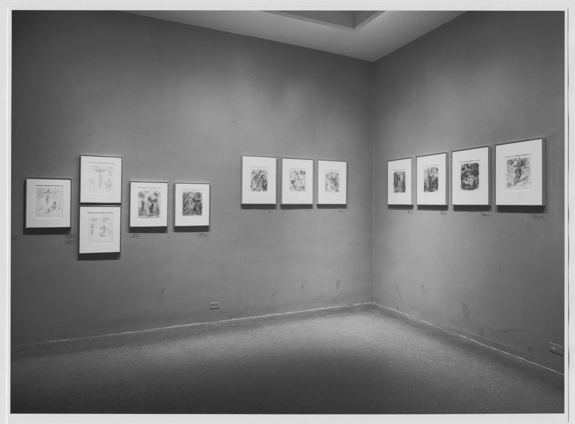 Installation view of the exhibition "Nine Windows by Chagall" | MoMA