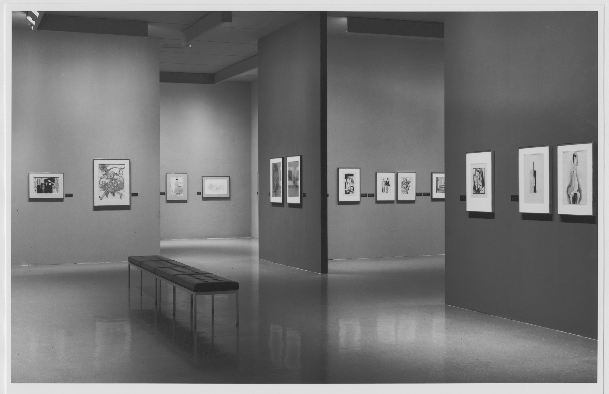 Installation view of the exhibition "A Treasury of Modern Drawing: The ...