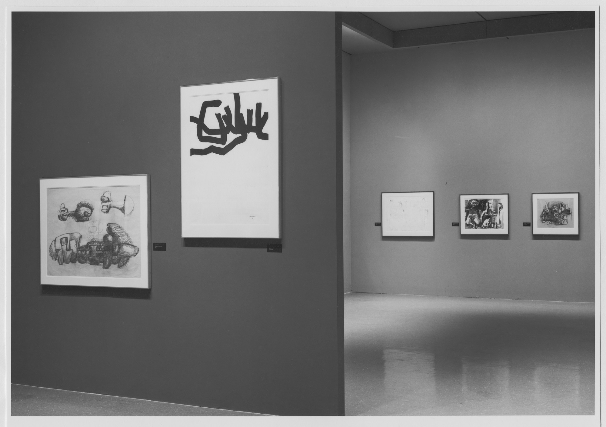 Installation view of the exhibition "A Treasury of Modern Drawing: The ...