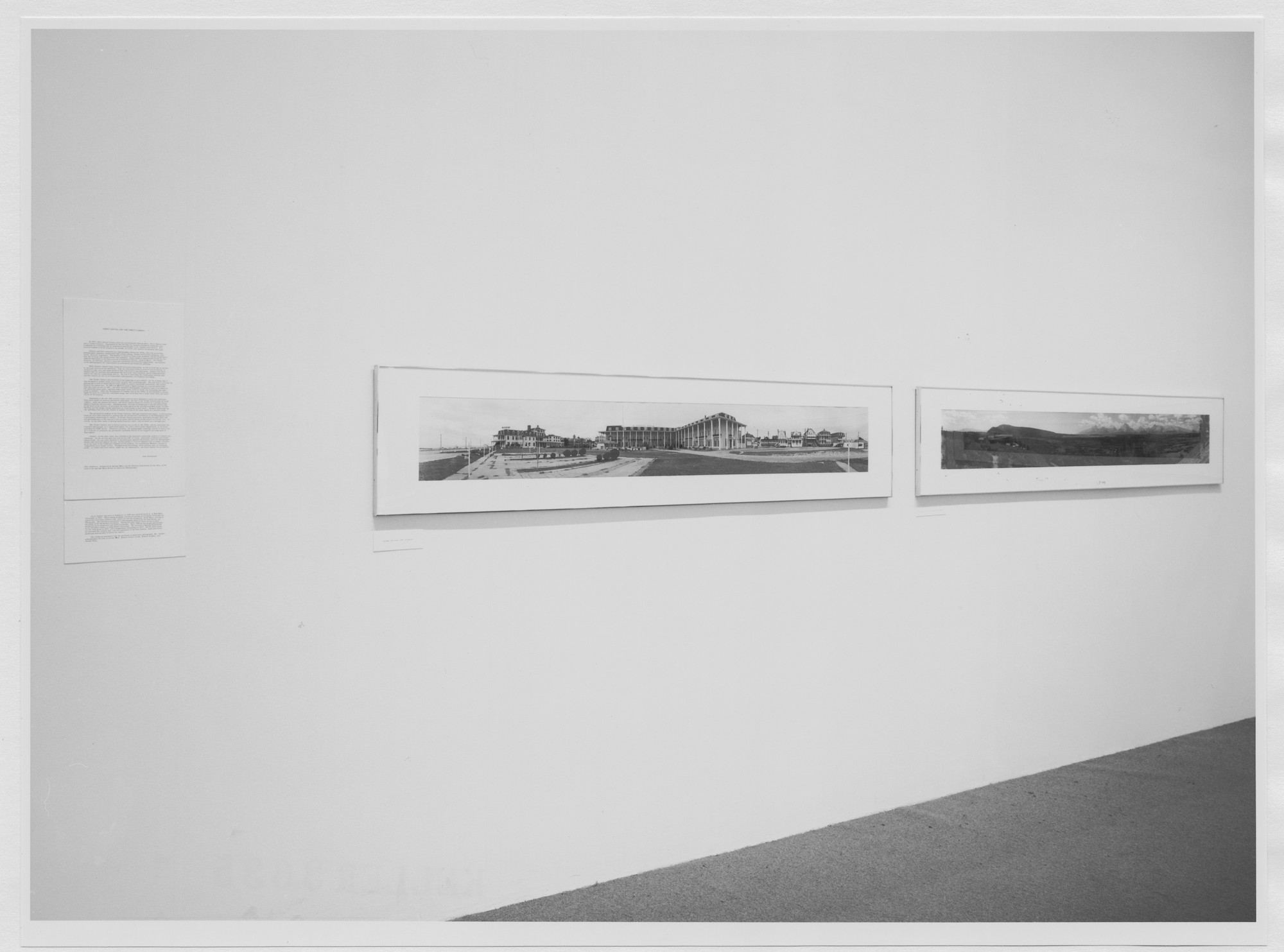 Installation view of the exhibition "Jerry Dantzic and the Cirkut ...