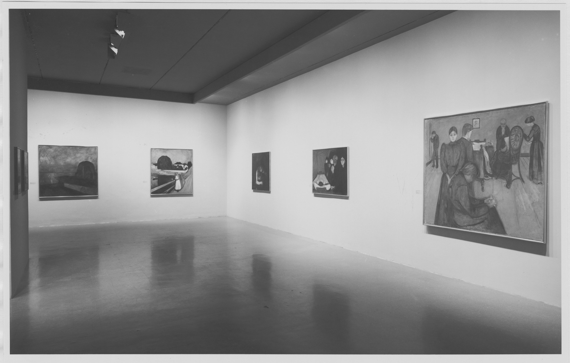 Installation view of the exhibition "The Masterworks of Edvard Munch ...