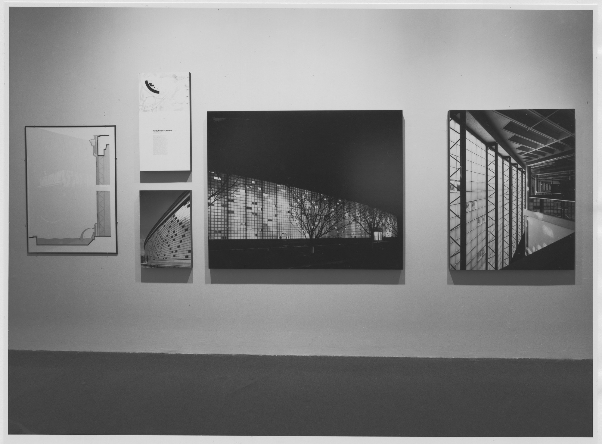 Installation view of the exhibition "Buildings for Best Products" | MoMA