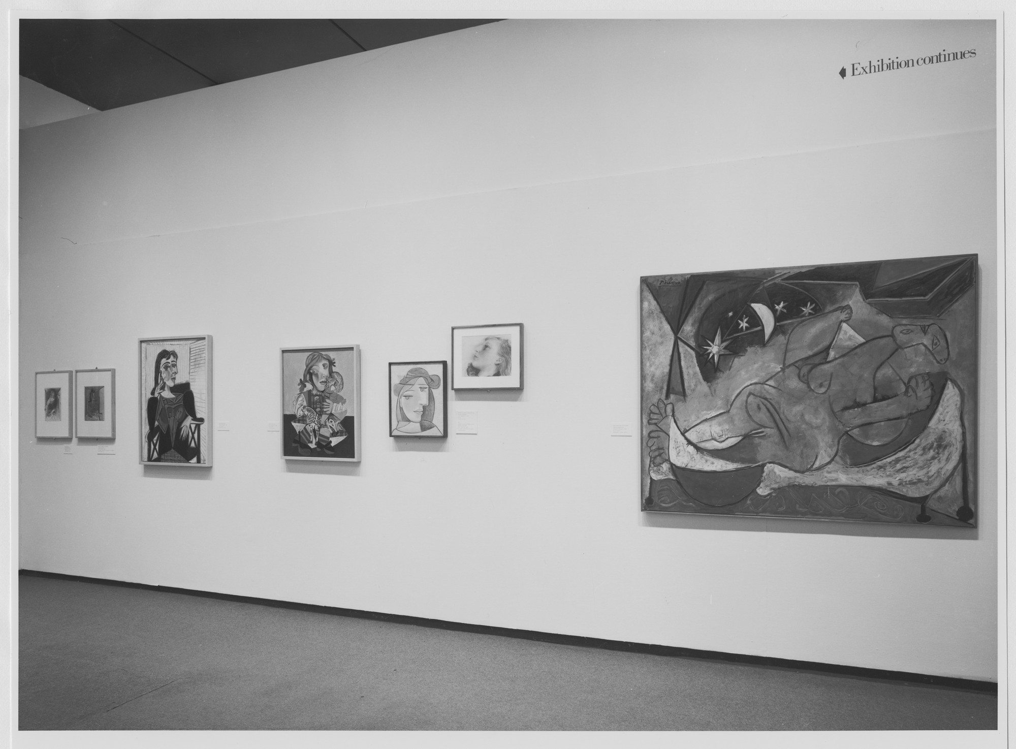 Installation view of the exhibition "Pablo Picasso: A Retrospective" | MoMA