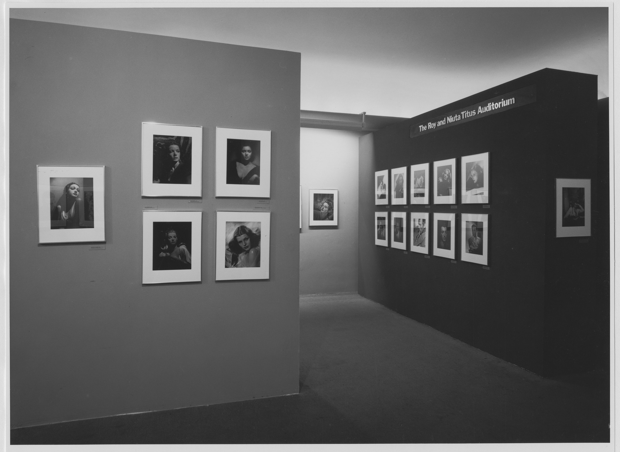 Installation view of the exhibition "Hollywood Portrait Photographers ...