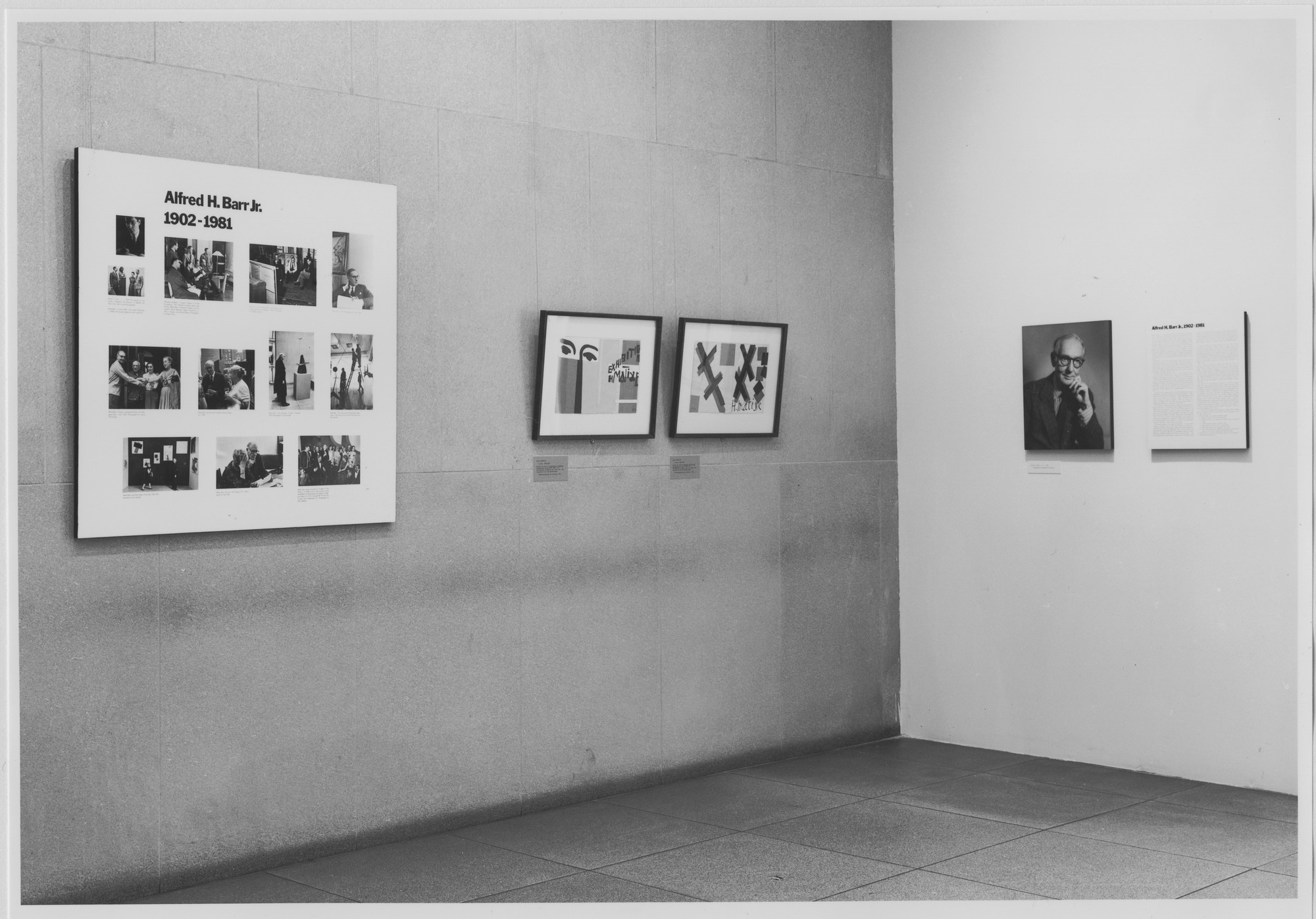 Installation view of the exhibition "Alfred Barr Memorial" | MoMA