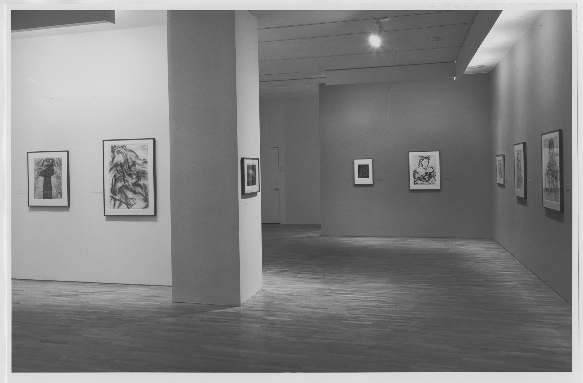Installation view of the exhibition "The Modern Drawing: 100 Works on ...