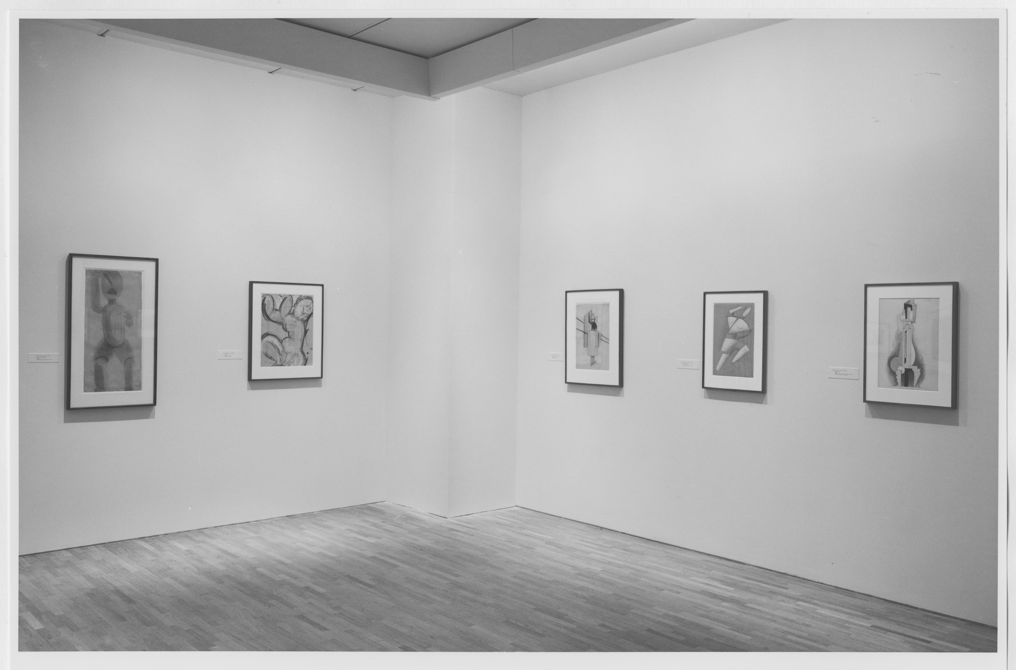 Installation view of the exhibition "The Modern Drawing: 100 Works on ...