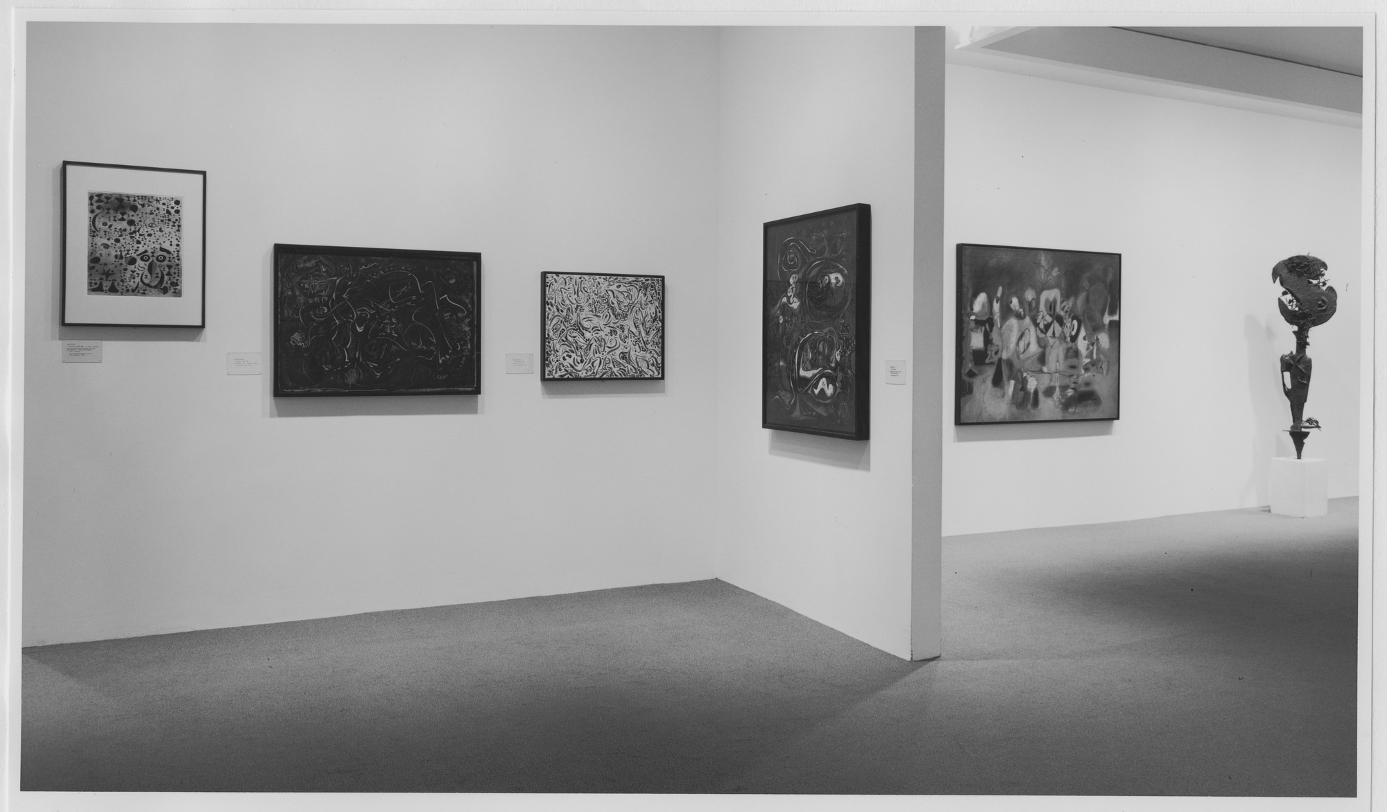 Installation view of the exhibition "Selections from the Permanent ...