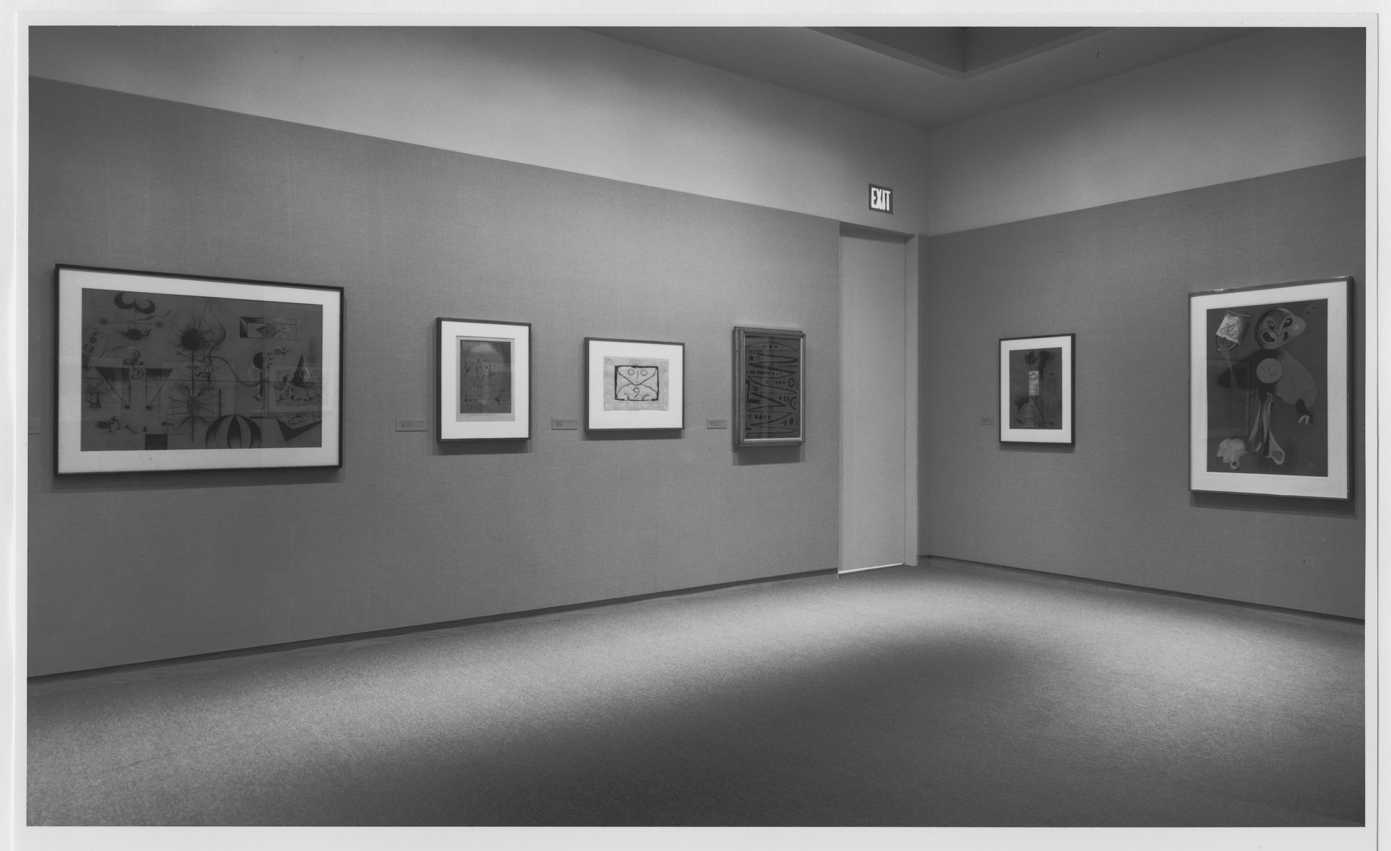Installation view of the exhibition "Selections from the Permanent ...