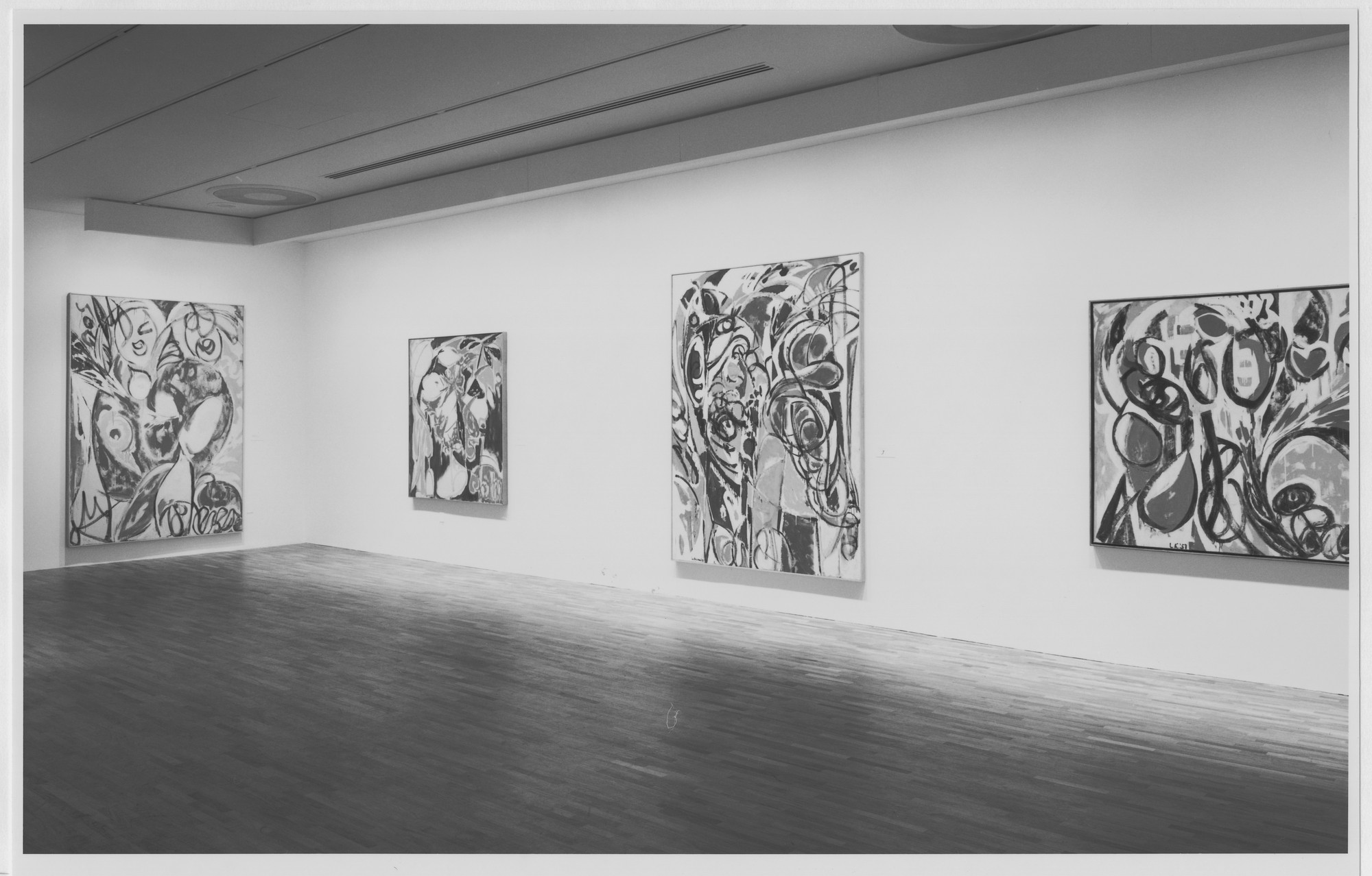 Installation view of the exhibition "Lee Krasner: A Retrospective" | MoMA