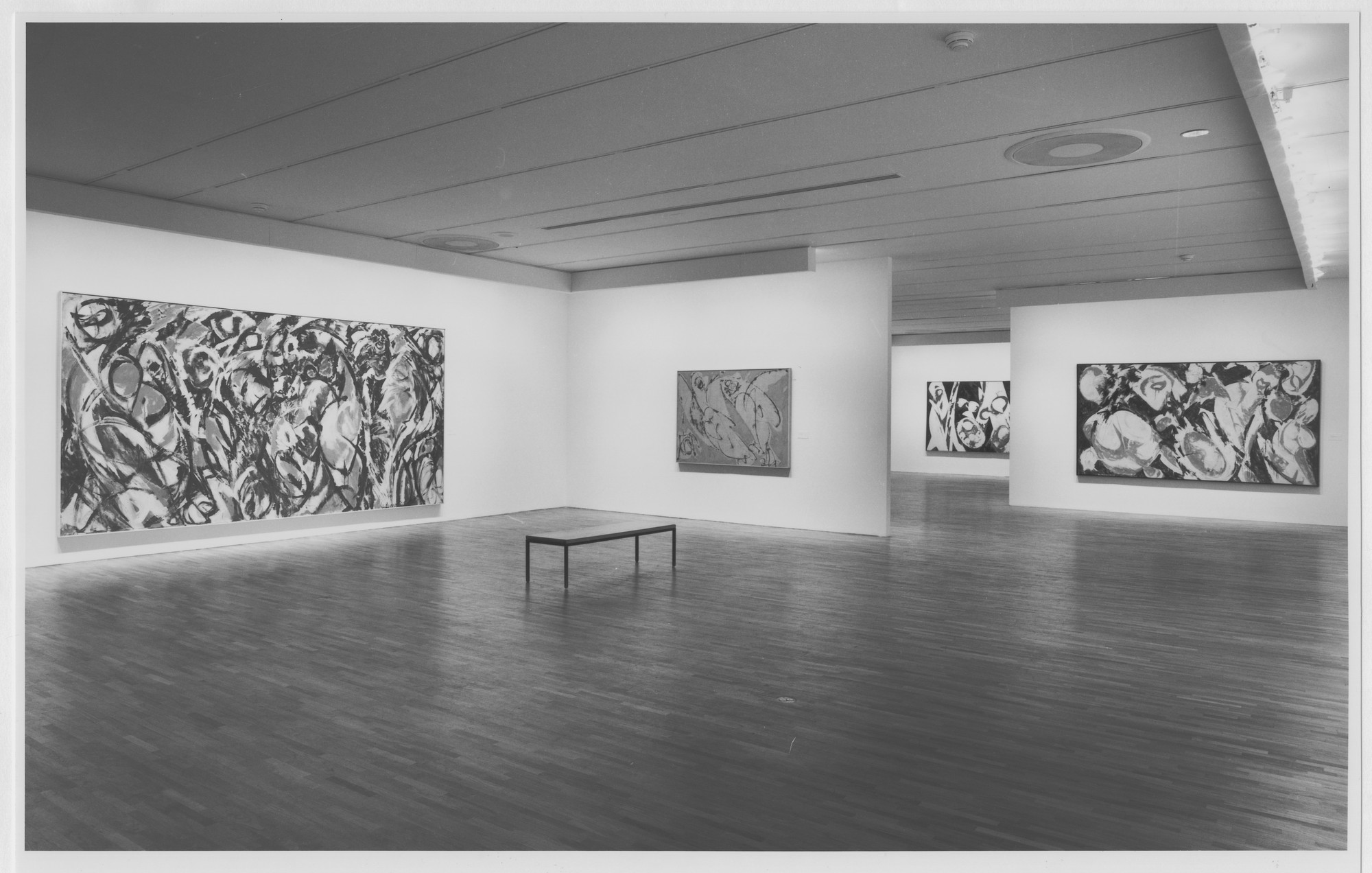 Installation view of the exhibition "Lee Krasner: A Retrospective" | MoMA