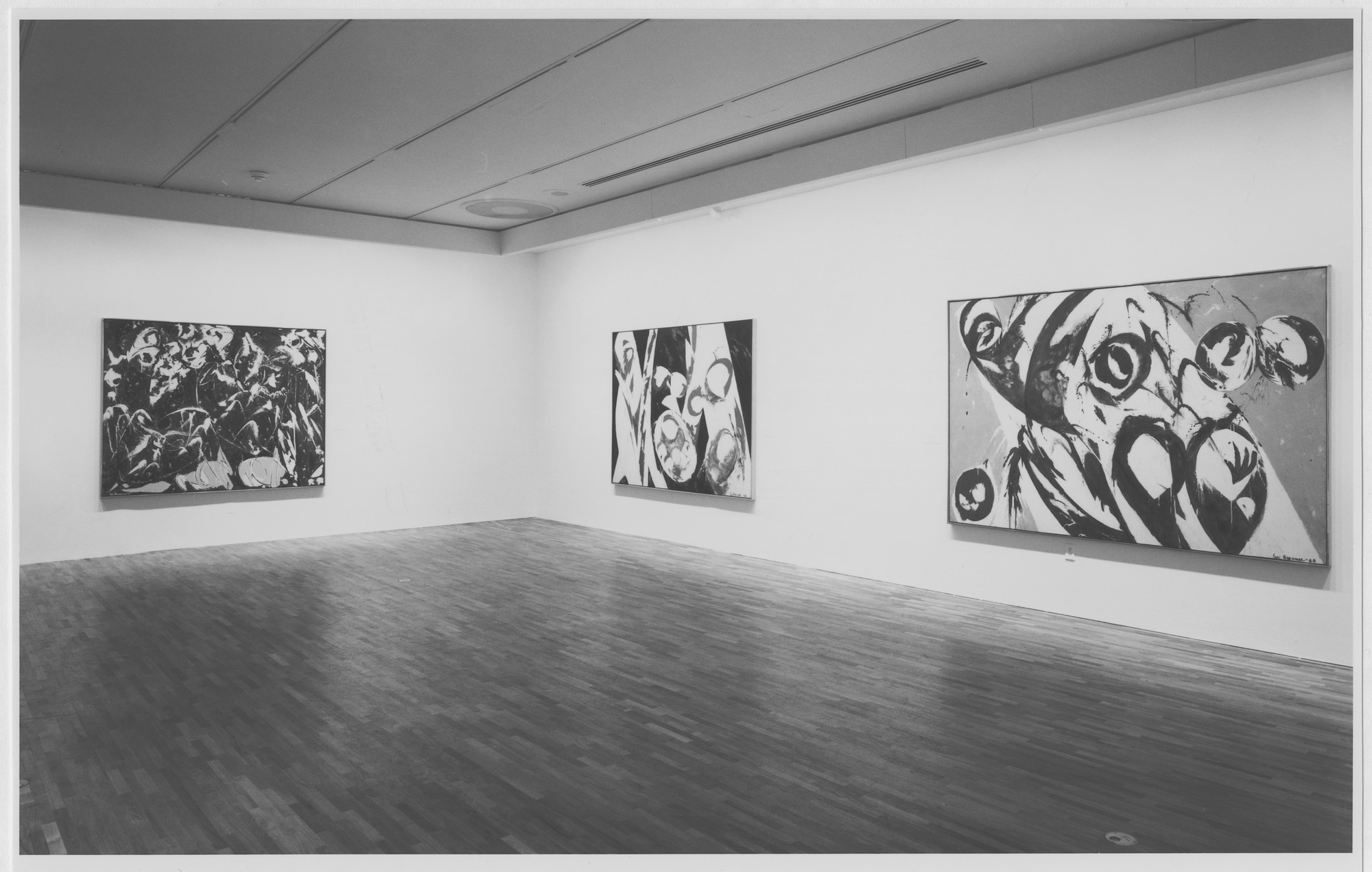 Installation view of the exhibition "Lee Krasner: A Retrospective" | MoMA
