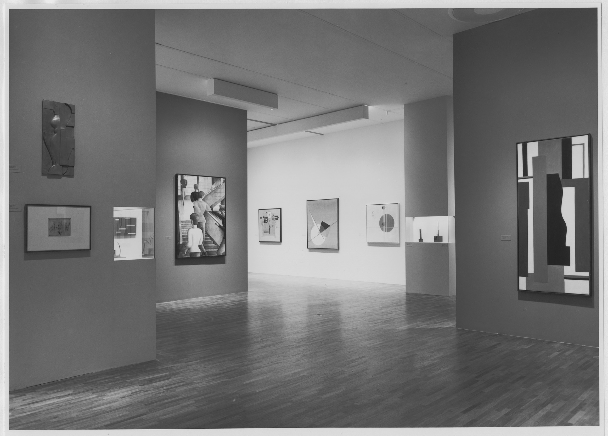 Installation view of the exhibition "Contrasts of Form: Geometric ...