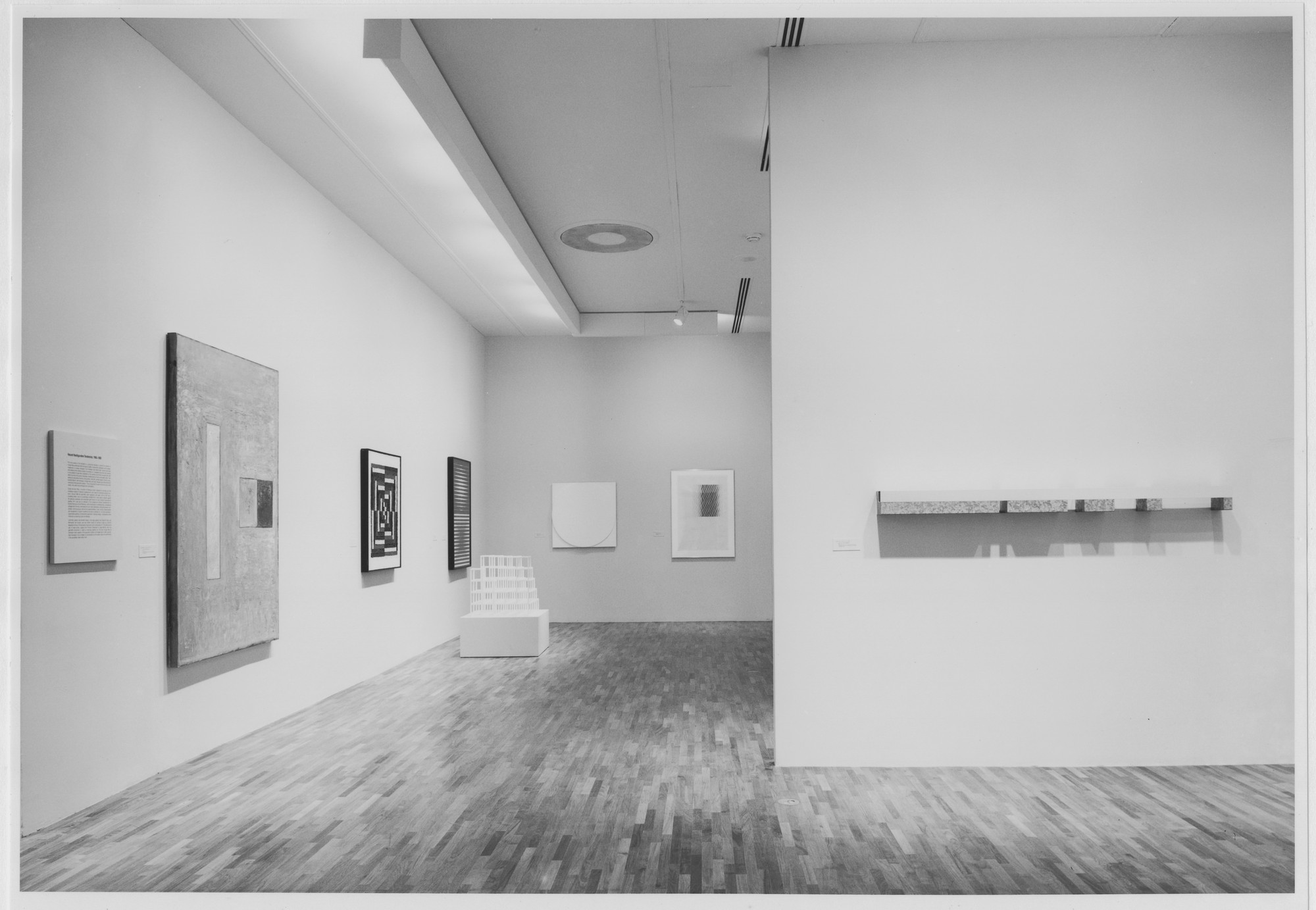 Installation view of the exhibition "Contrasts of Form: Geometric ...