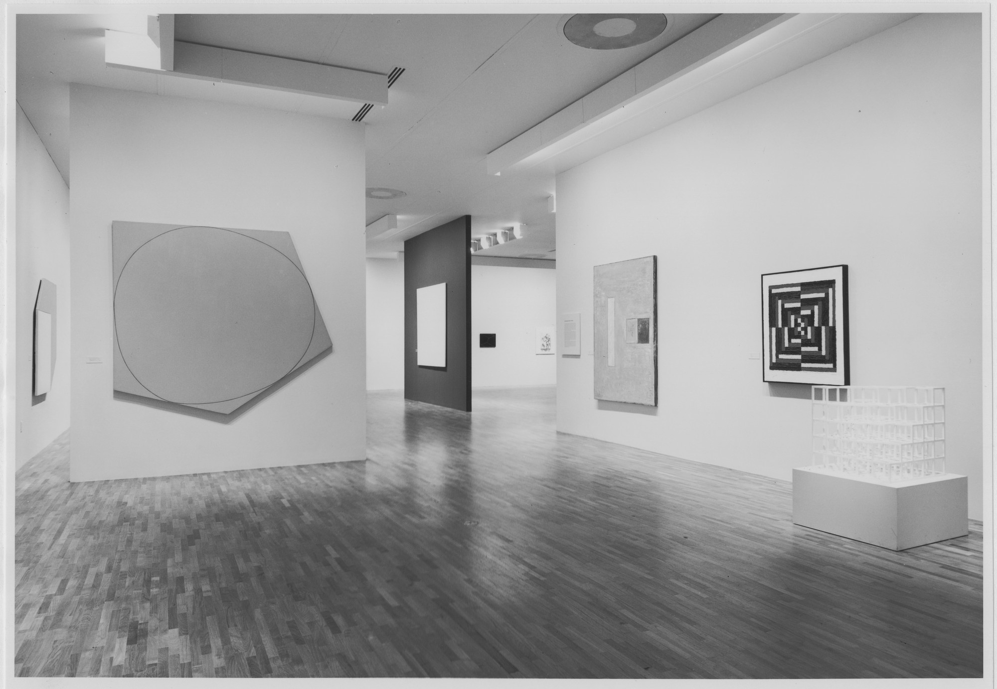 Installation view of the exhibition "Contrasts of Form: Geometric ...