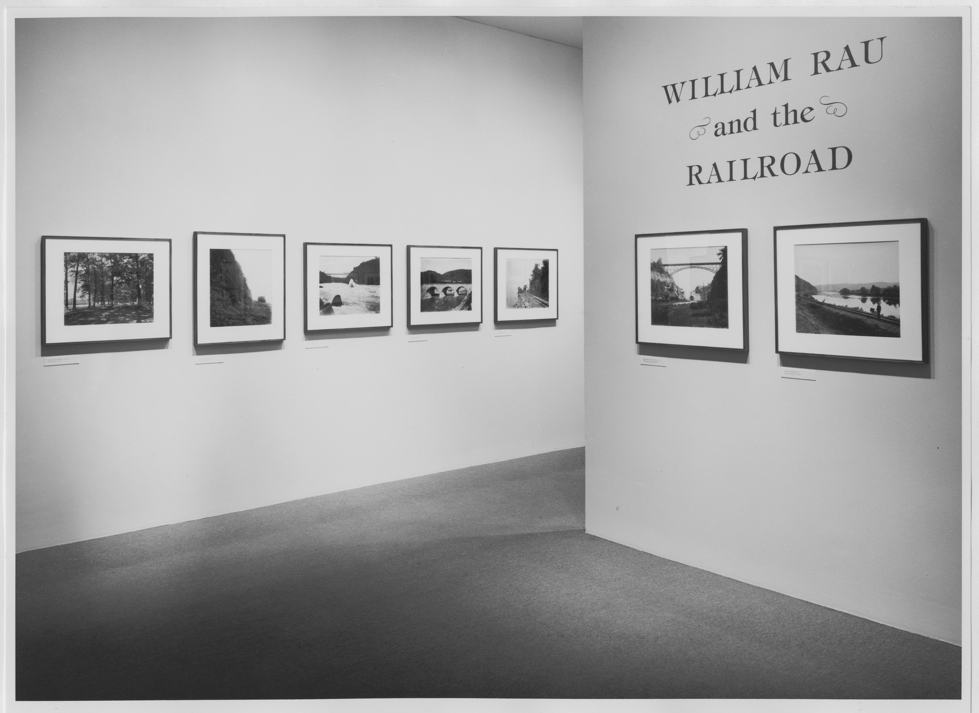 Installation view of the exhibition "William Rau and the Railroad" | MoMA