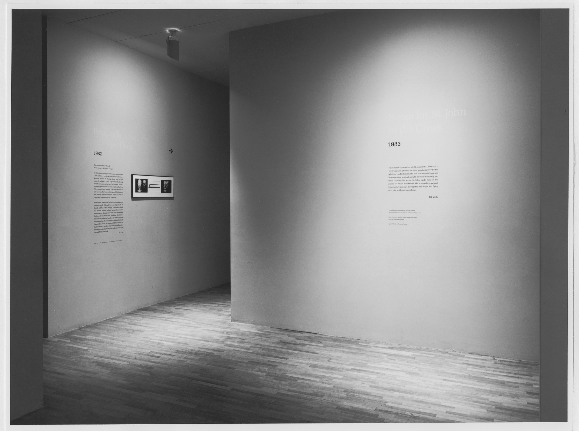 Installation view of the exhibition "Bill Viola" | MoMA