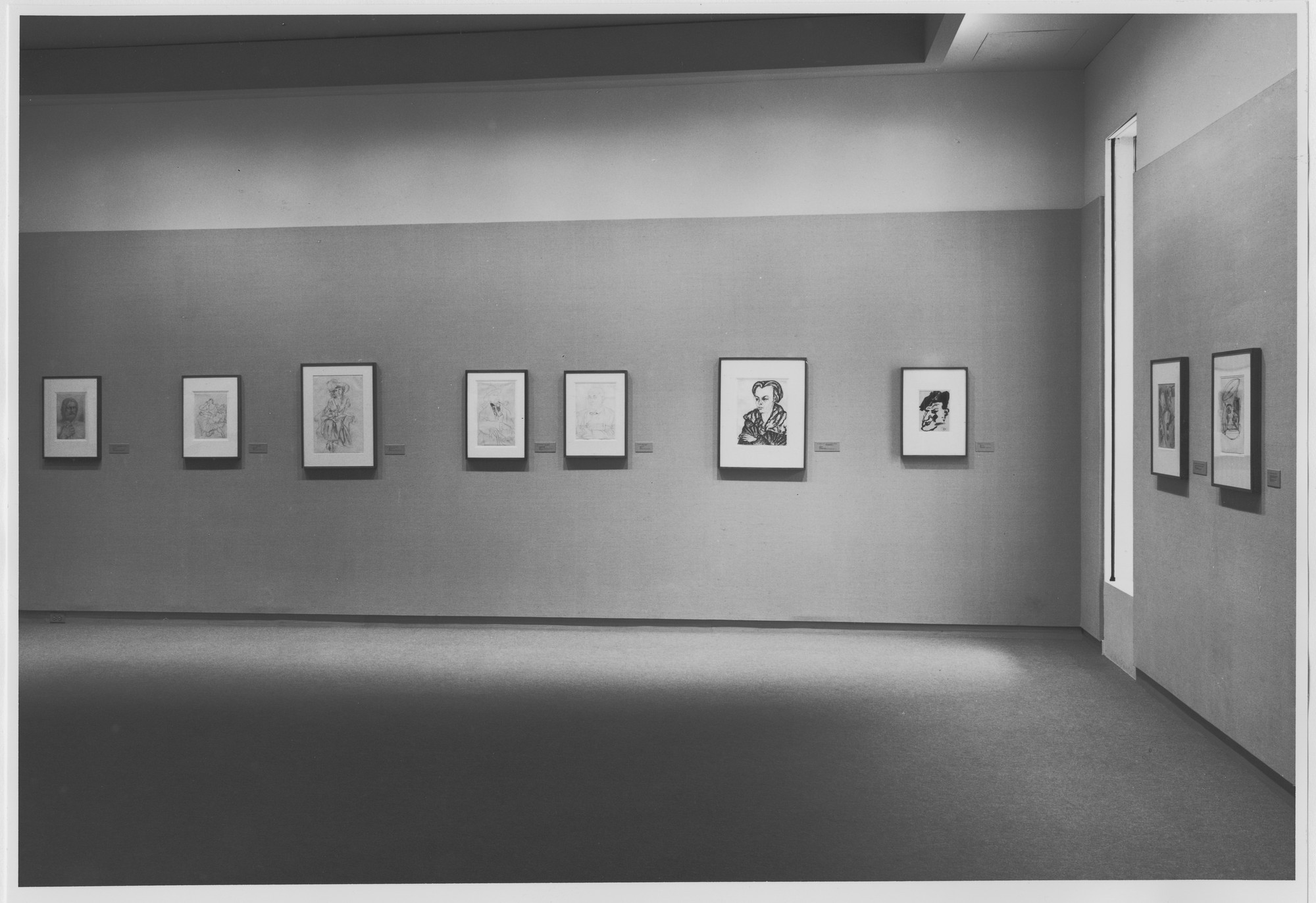 Installation view of the exhibition "European Drawing Between the Wars ...