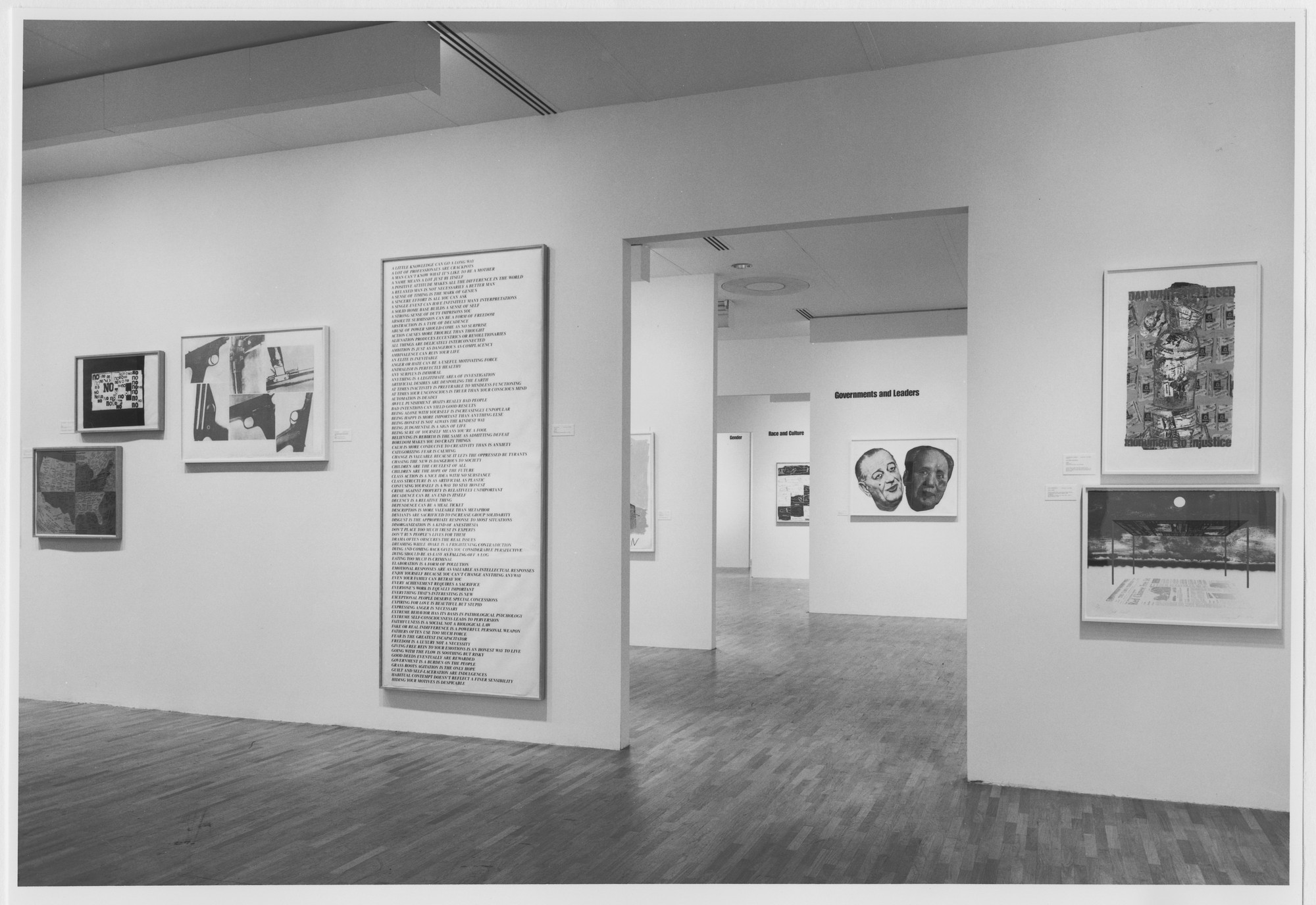 Installation view of the exhibition "Committed to Print" | MoMA