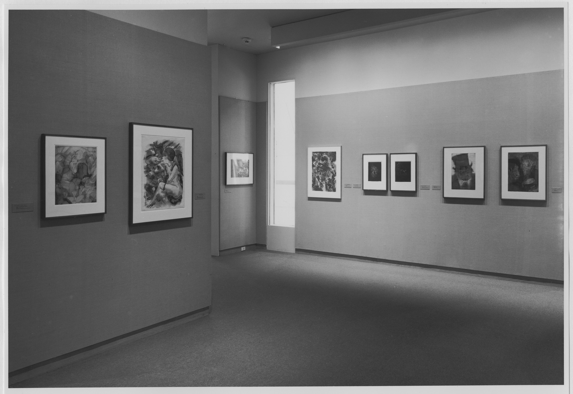 Installation view of the exhibition "European Drawing Between the Wars ...