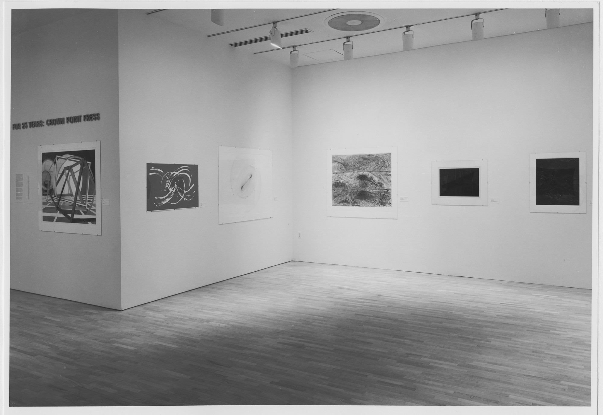 Installation view of the exhibition "For 25 Years: Crown Point Press ...