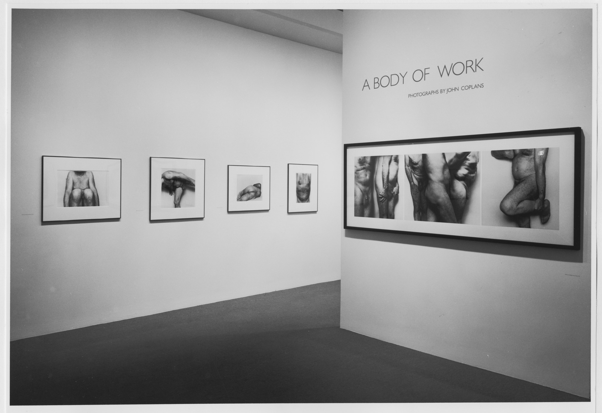 Installation view of the exhibition "A Body of Work: Photographs by ...