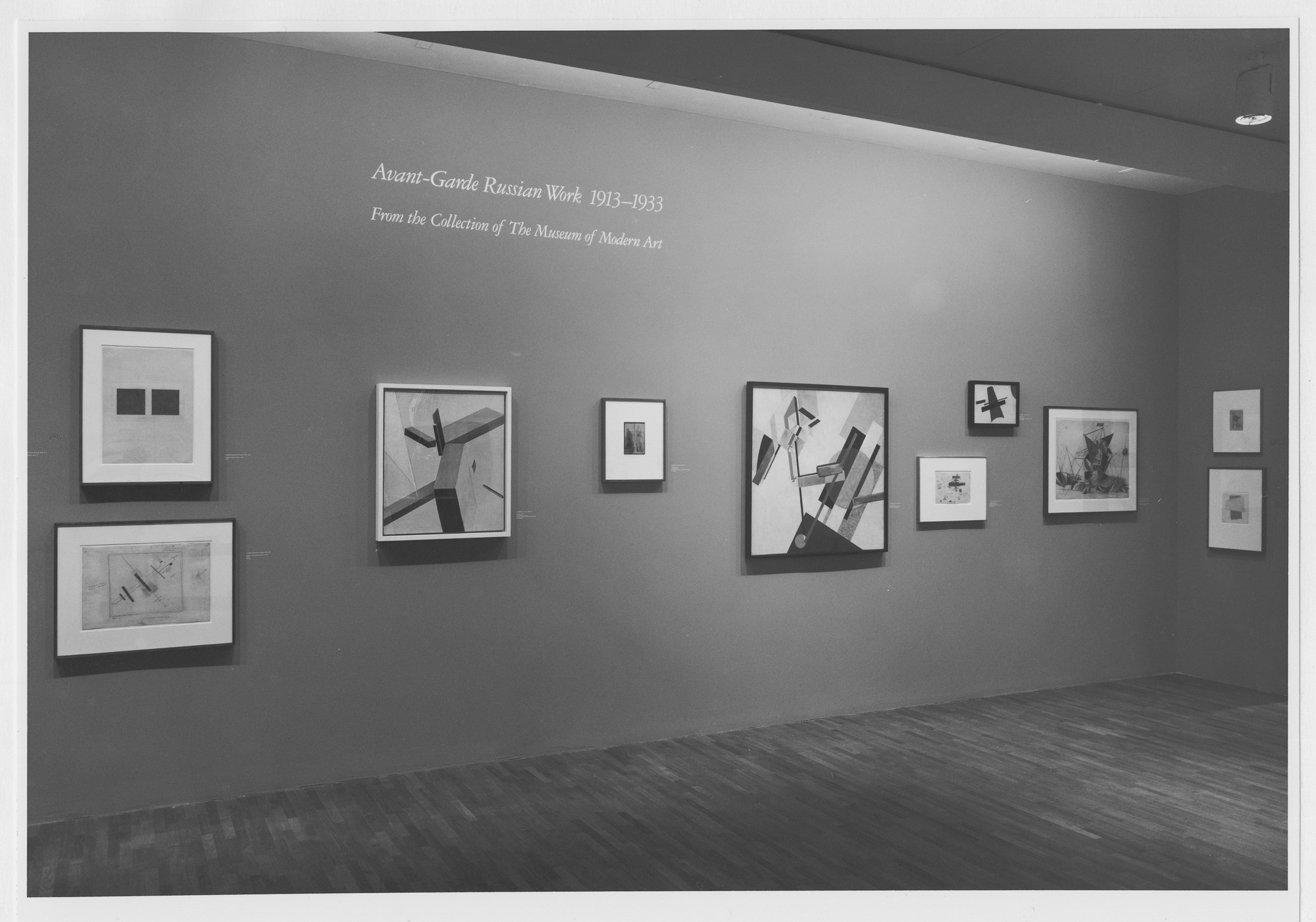 Installation view of the exhibition "Deconstructivist Architecture" | MoMA