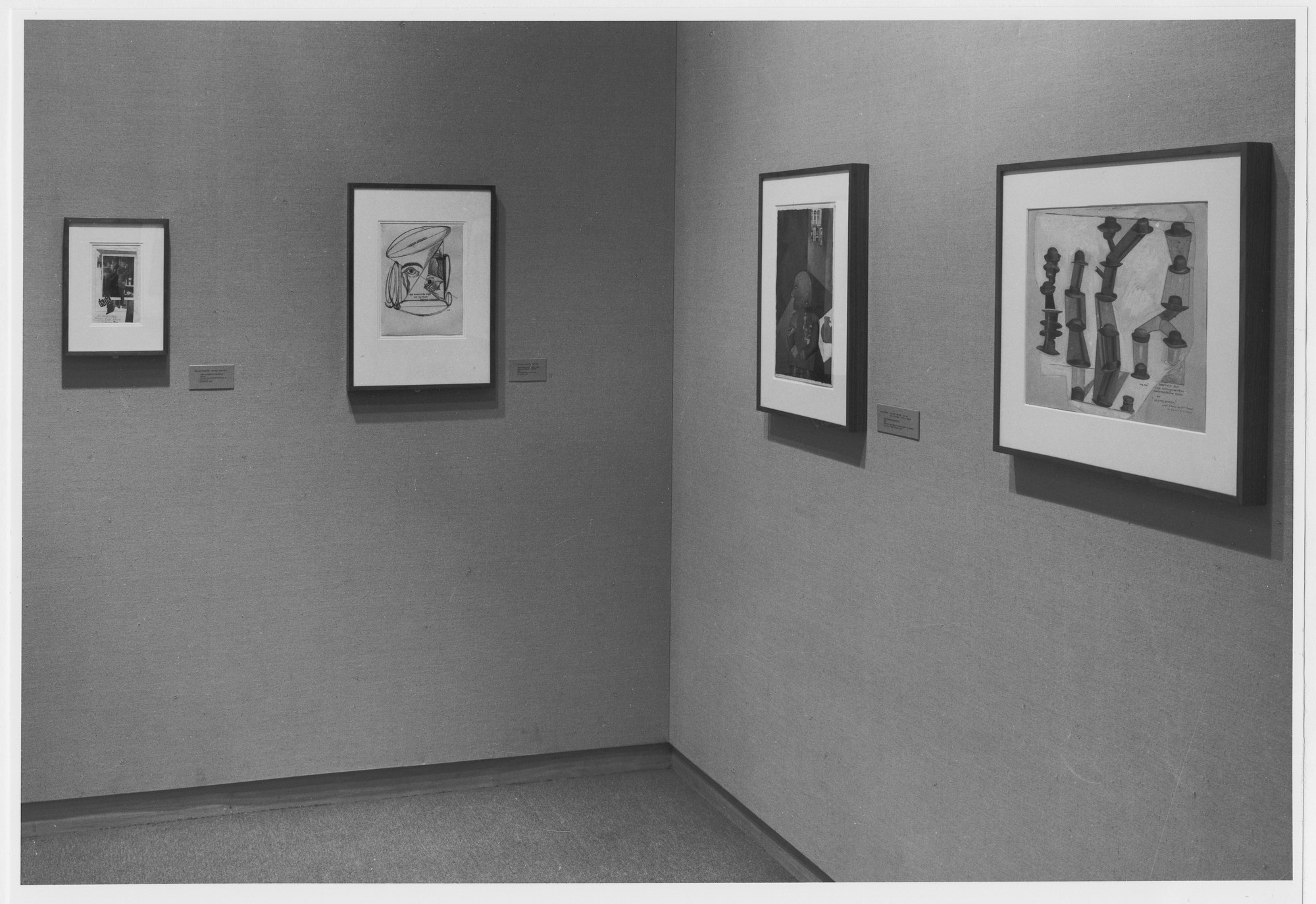 Installation view of the exhibition "Collage: Selections from the ...