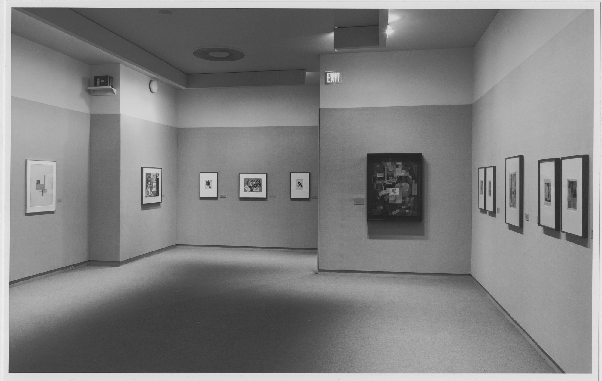 Installation view of the exhibition "Collage: Selections from the ...