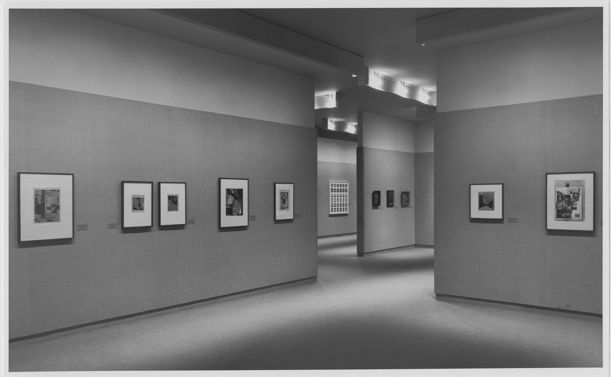 Installation view of the exhibition "Collage: Selections from the ...