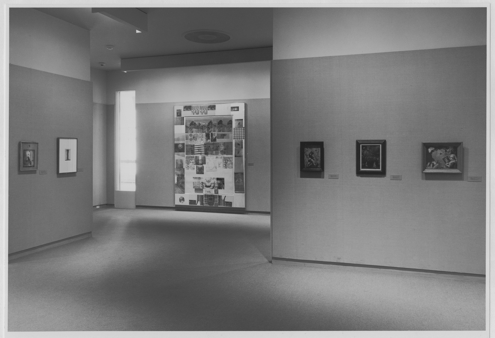 Installation view of the exhibition "Collage: Selections from the ...