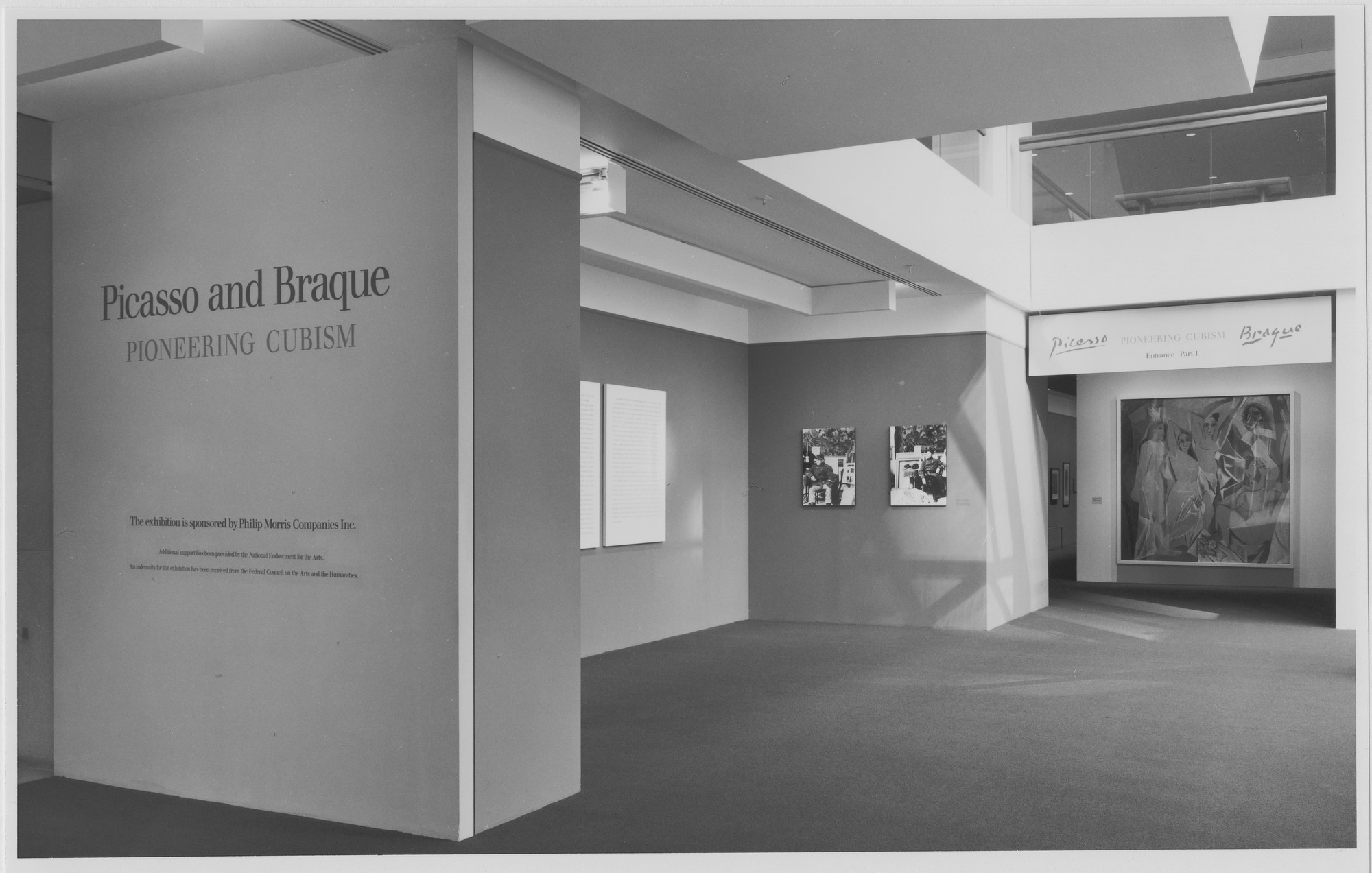 Installation view of the exhibition "Picasso and Braque: Pioneering ...
