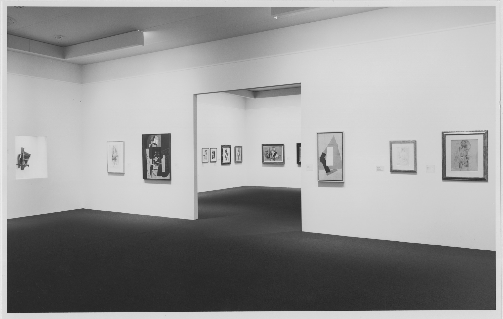 Installation view of the exhibition "Picasso and Braque: Pioneering ...