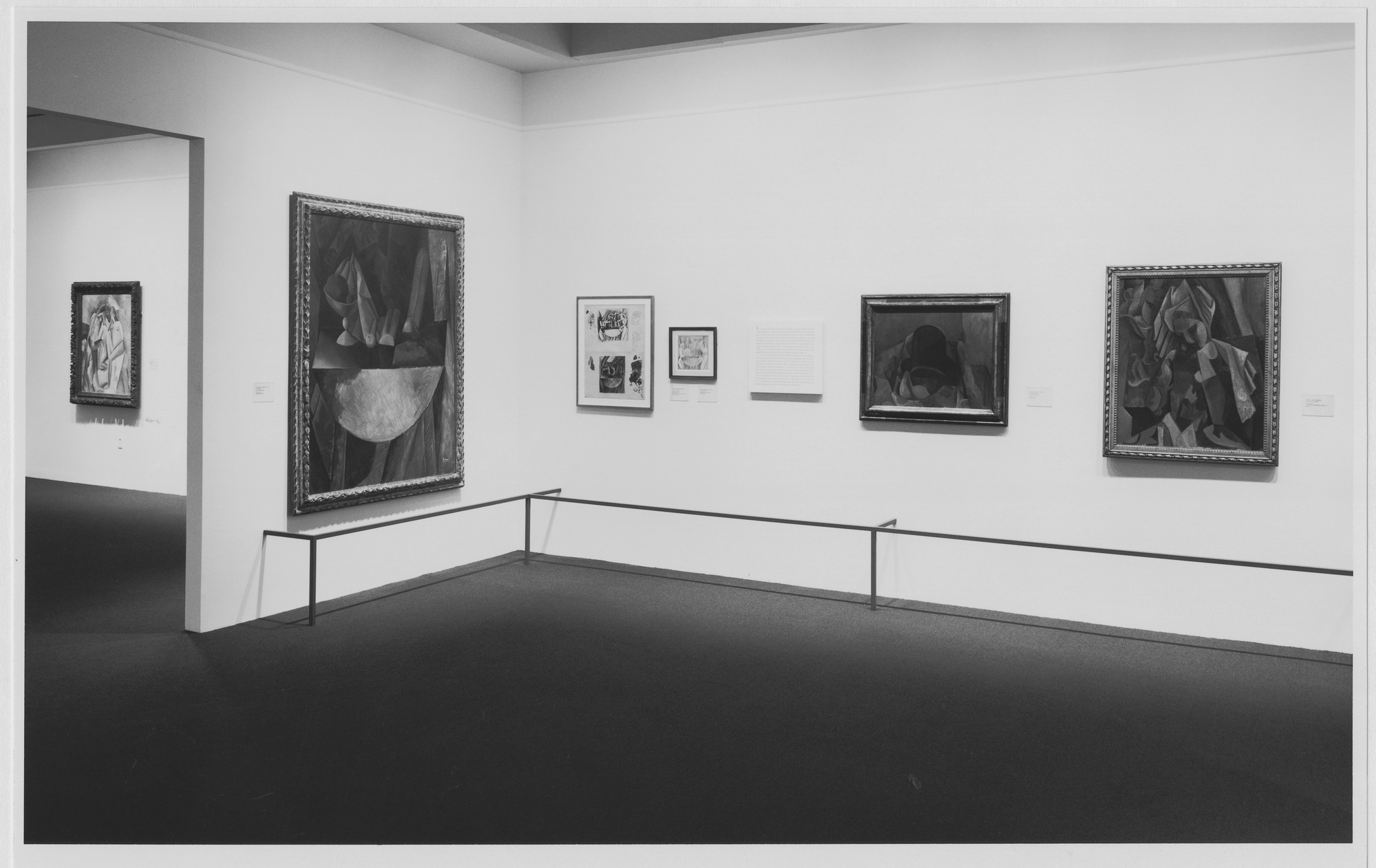 Installation view of the exhibition "Picasso and Braque: Pioneering ...