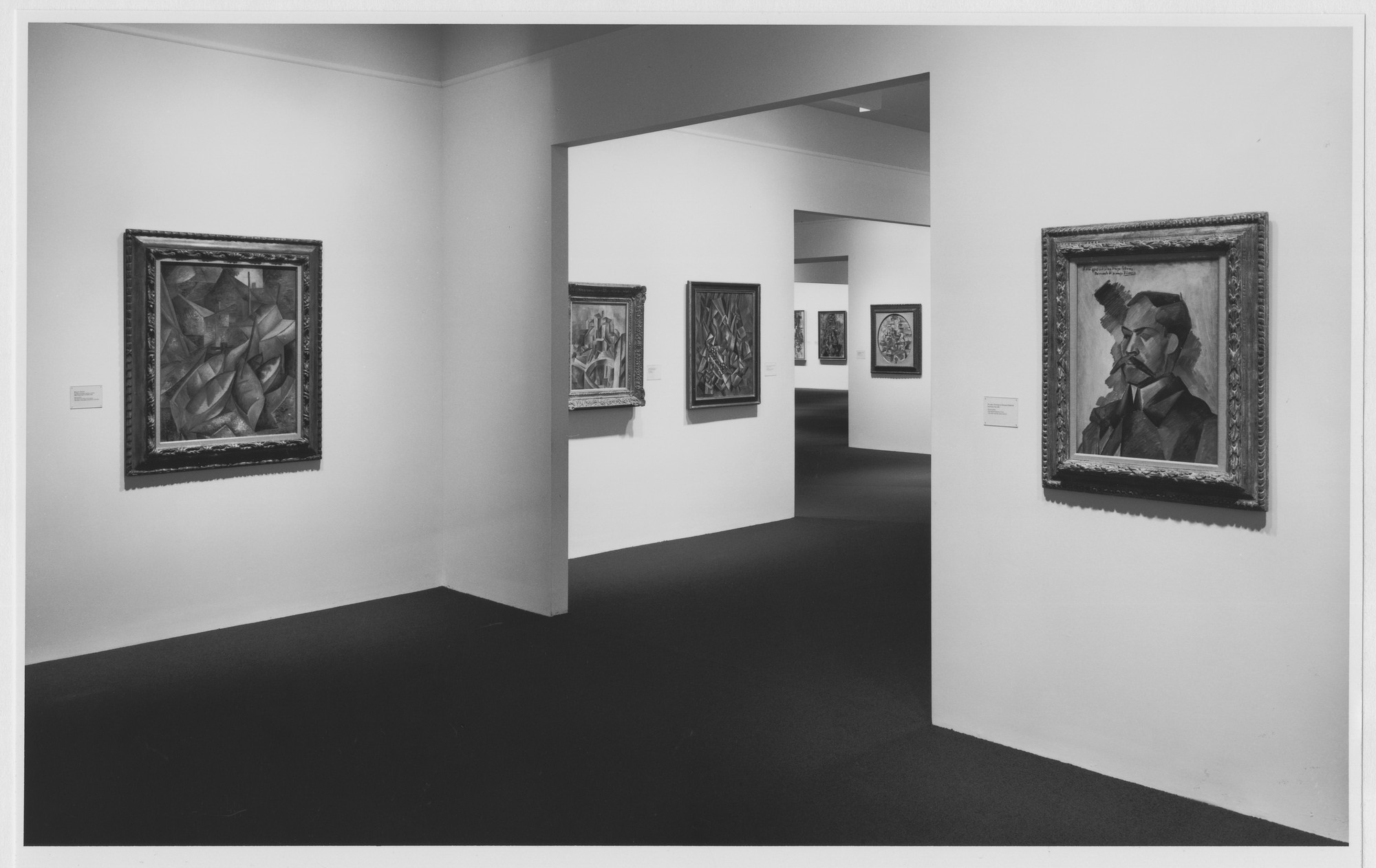 Installation view of the exhibition "Picasso and Braque: Pioneering ...