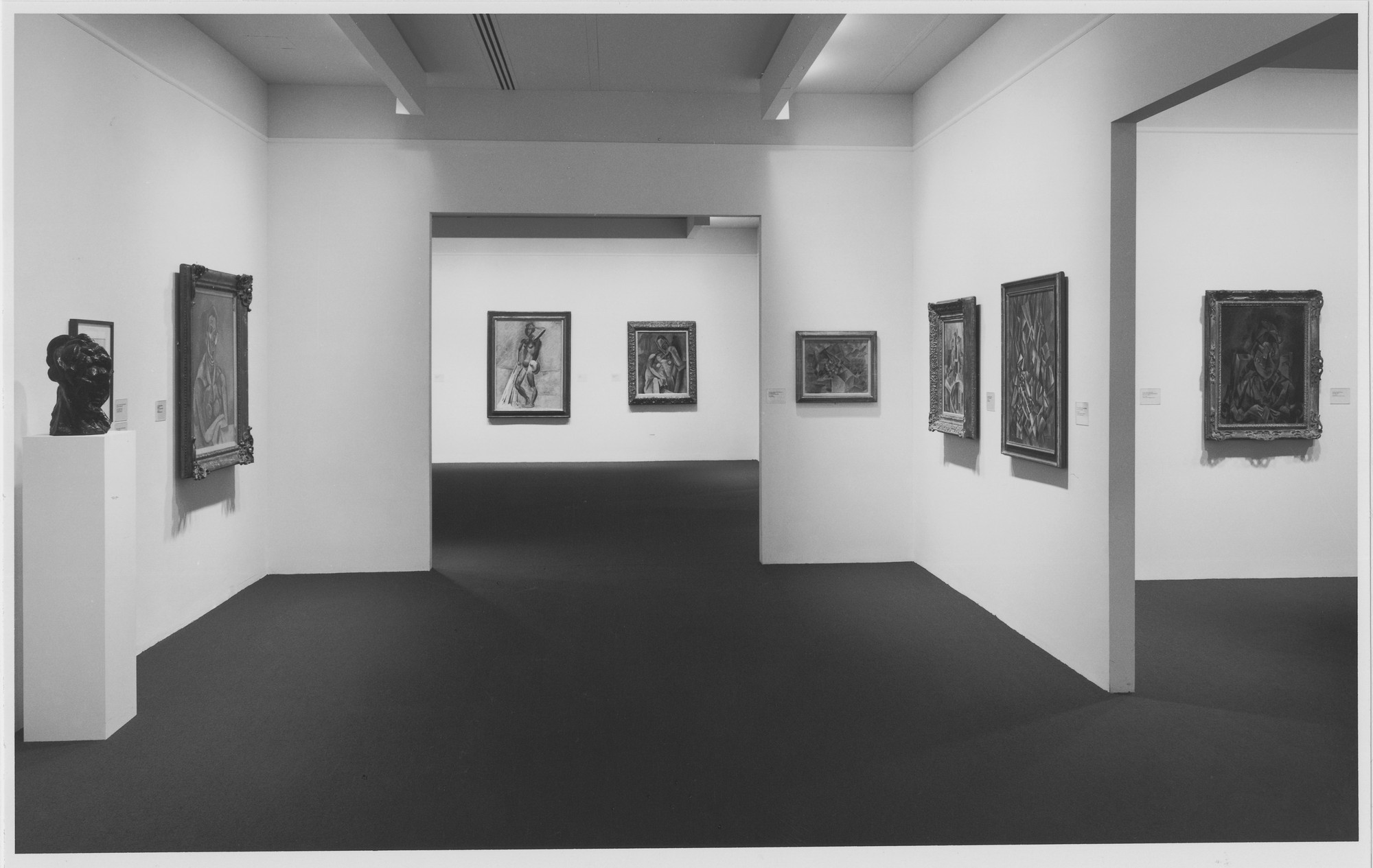 Installation view of the exhibition "Picasso and Braque: Pioneering ...