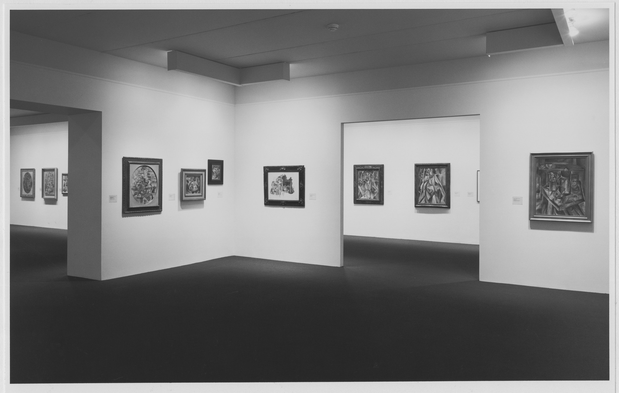 Installation view of the exhibition "Picasso and Braque: Pioneering ...