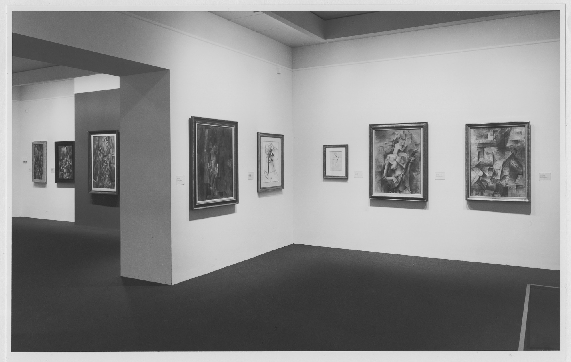 Installation view of the exhibition "Picasso and Braque: Pioneering ...
