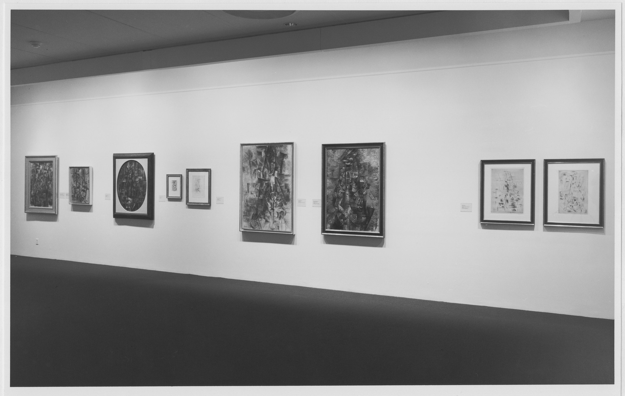 Installation view of the exhibition "Picasso and Braque: Pioneering ...