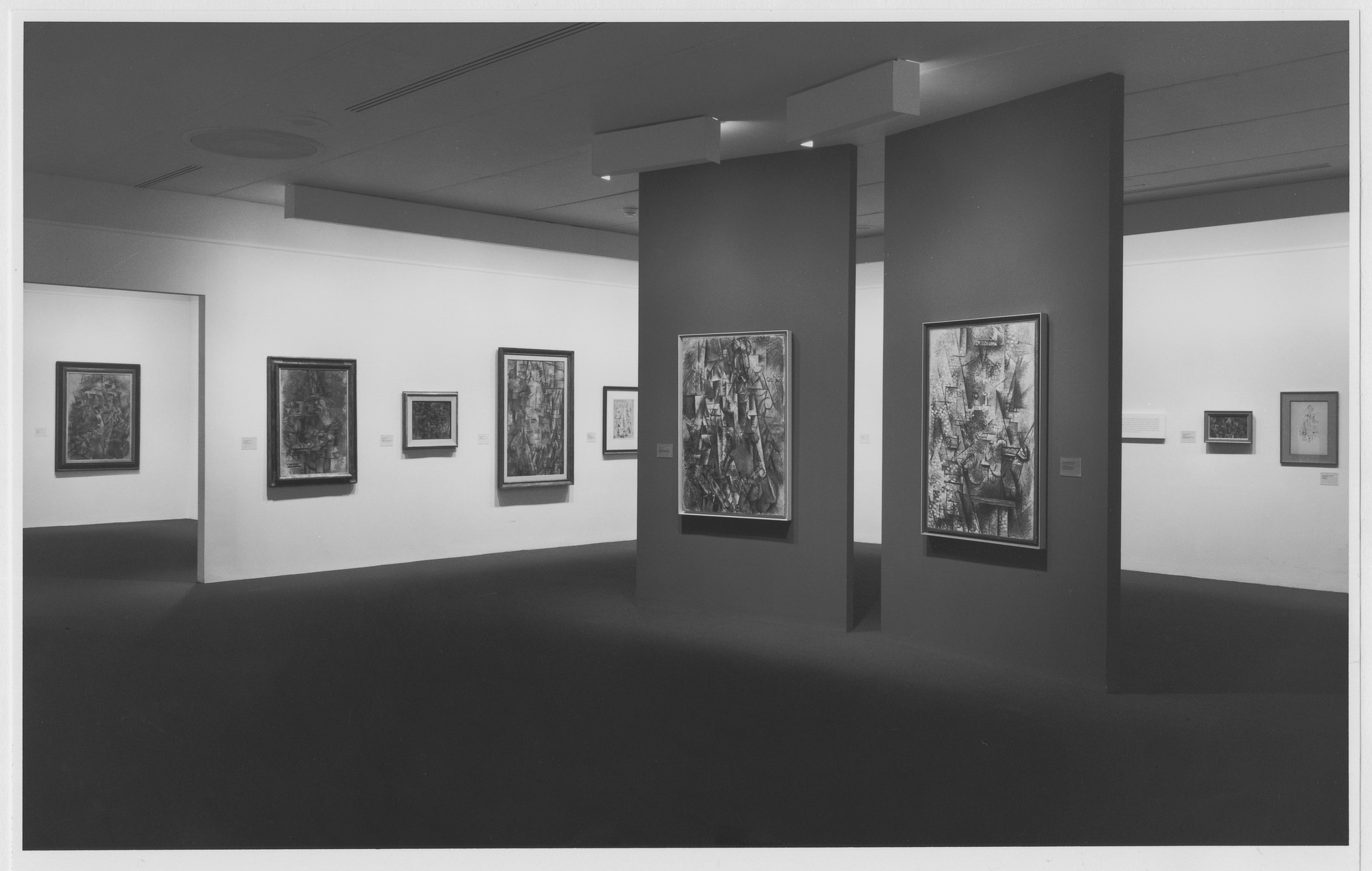 Installation view of the exhibition "Picasso and Braque: Pioneering ...