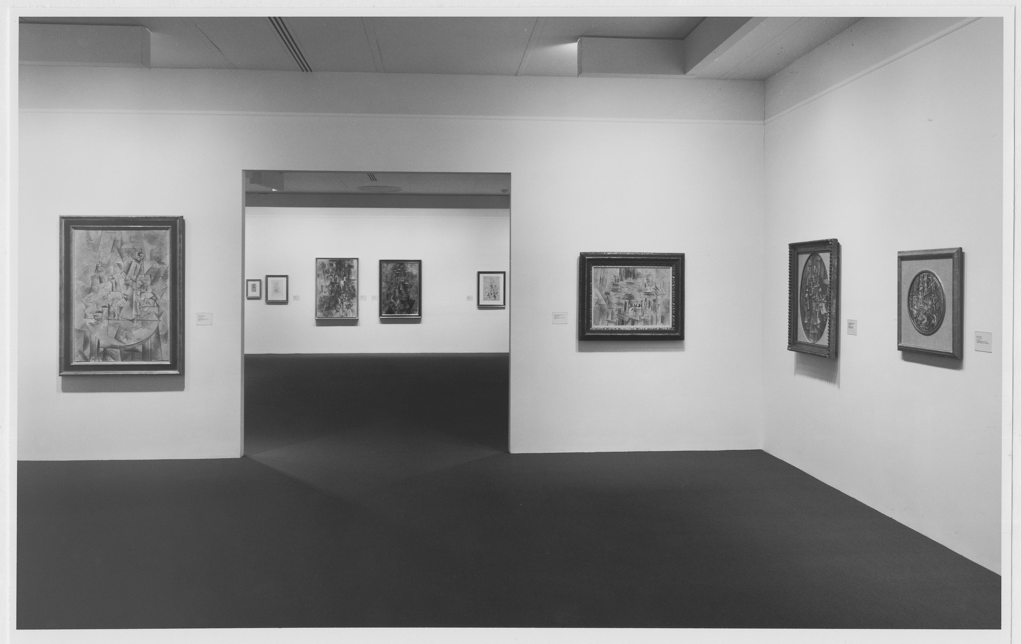 Installation view of the exhibition "Picasso and Braque: Pioneering ...