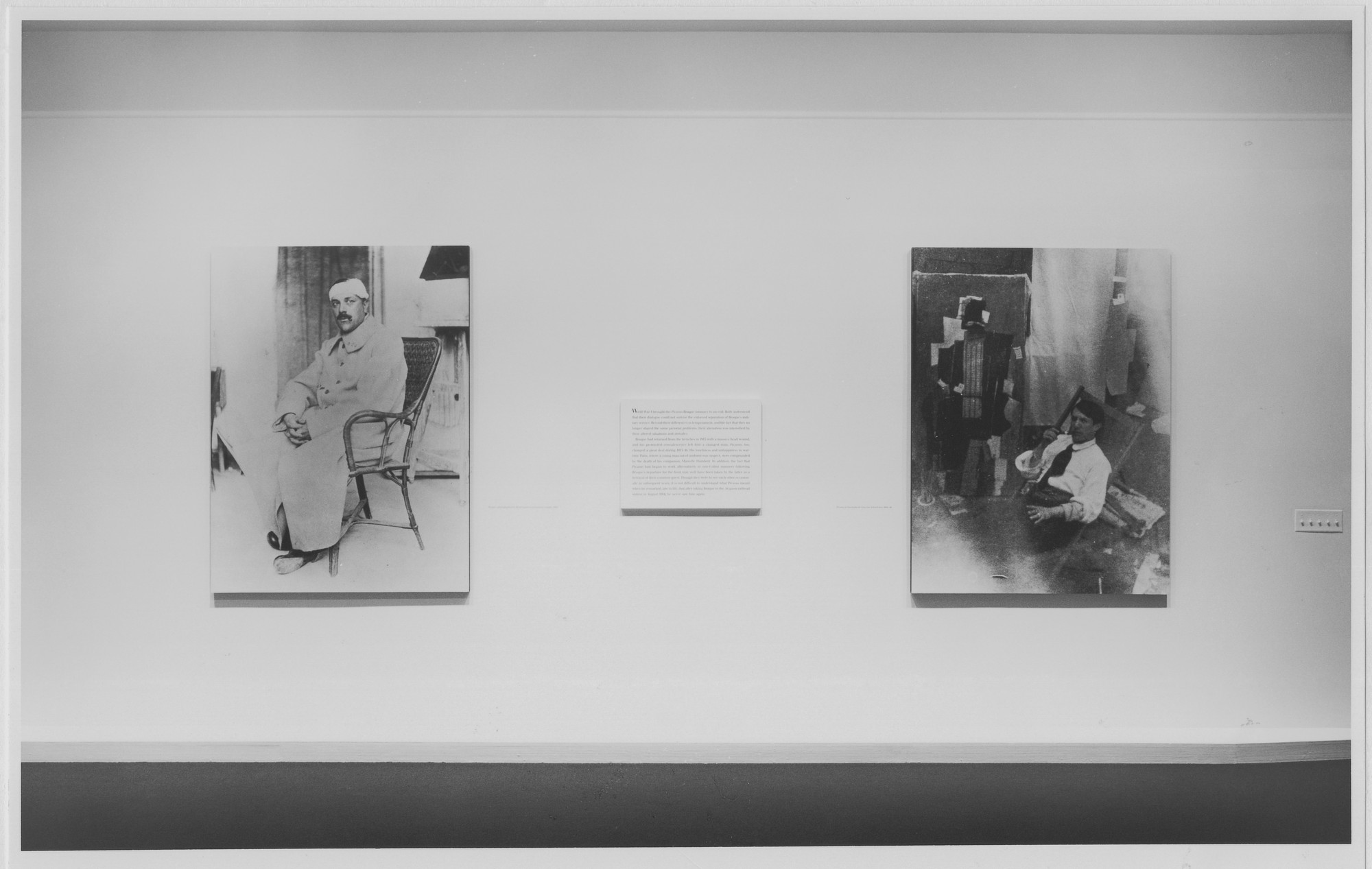Installation view of the exhibition "Picasso and Braque: Pioneering ...