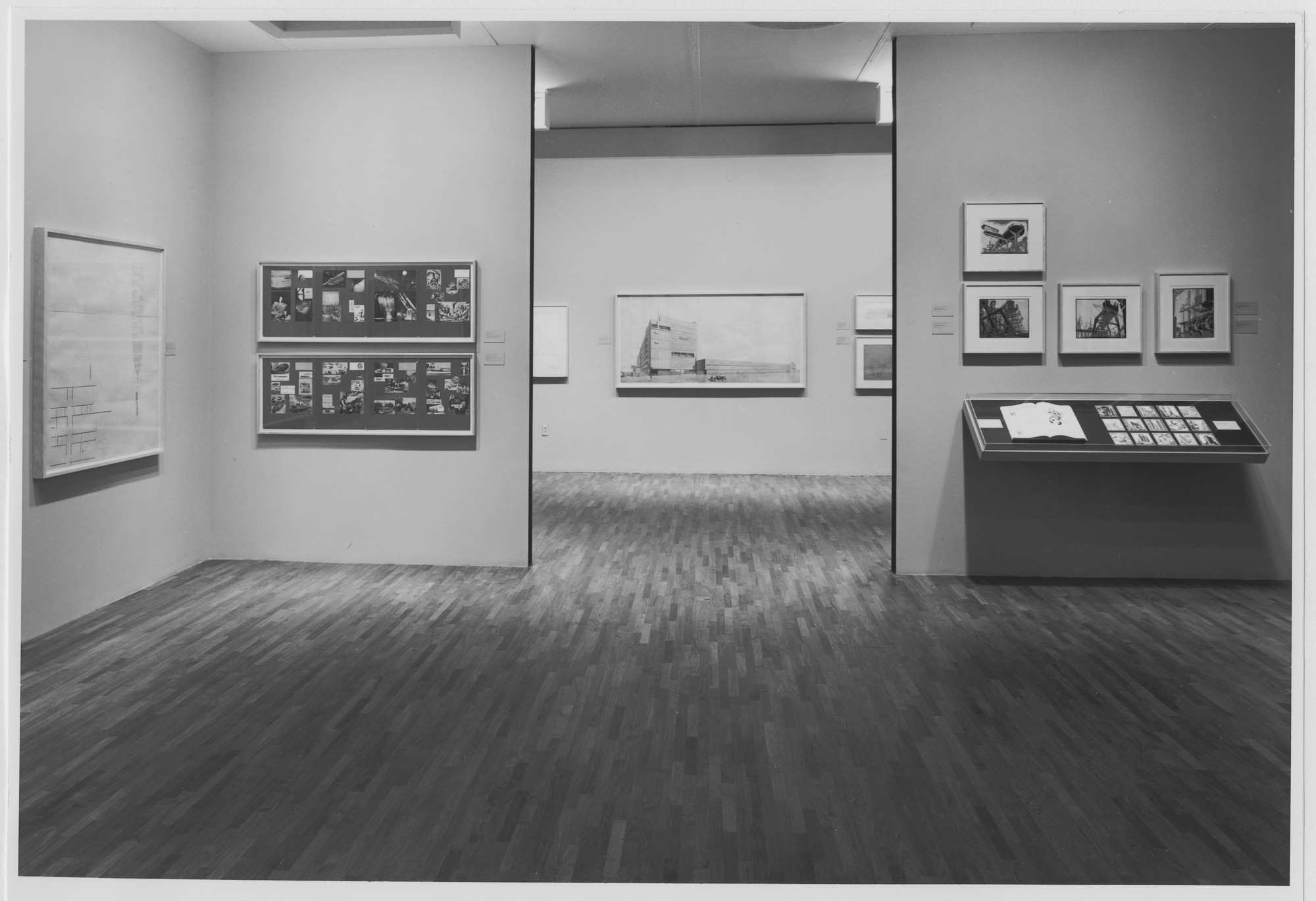 Installation view of the exhibition "Architectural Drawings of the ...