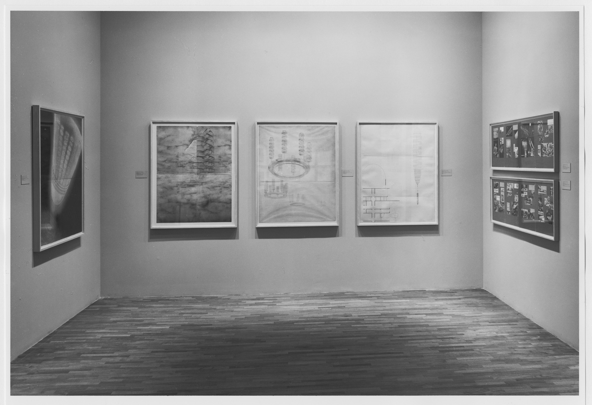 Installation view of the exhibition "Architectural Drawings of the ...