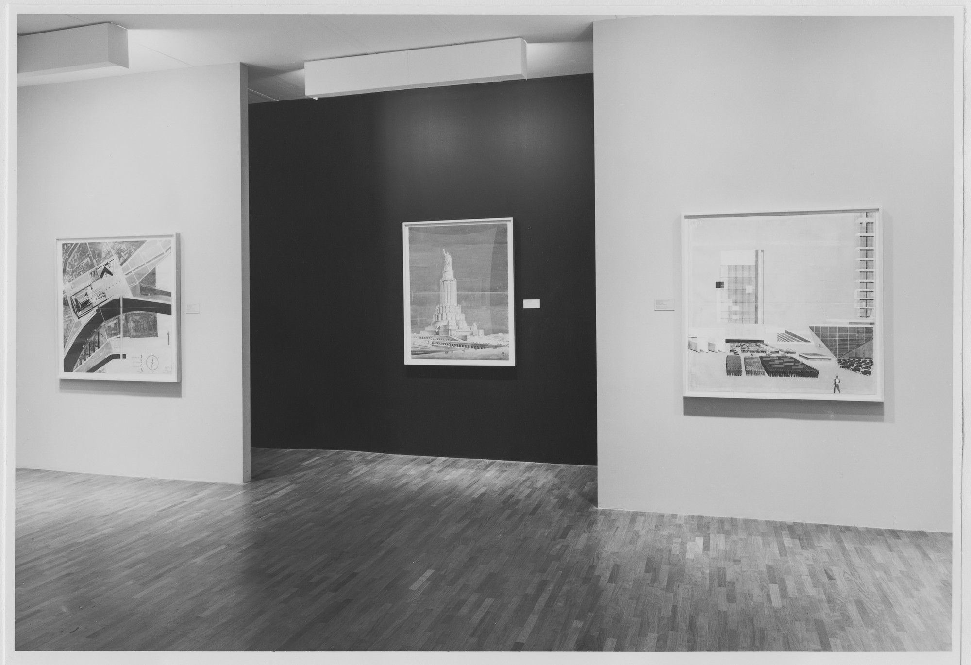 Installation view of the exhibition "Architectural Drawings of the ...