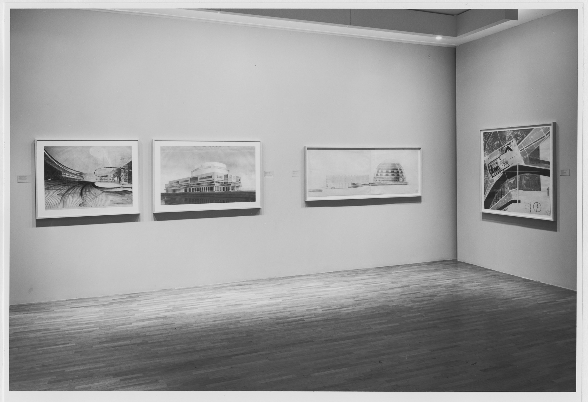 Installation view of the exhibition "Architectural Drawings of the ...